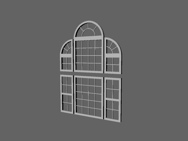3ds max window set