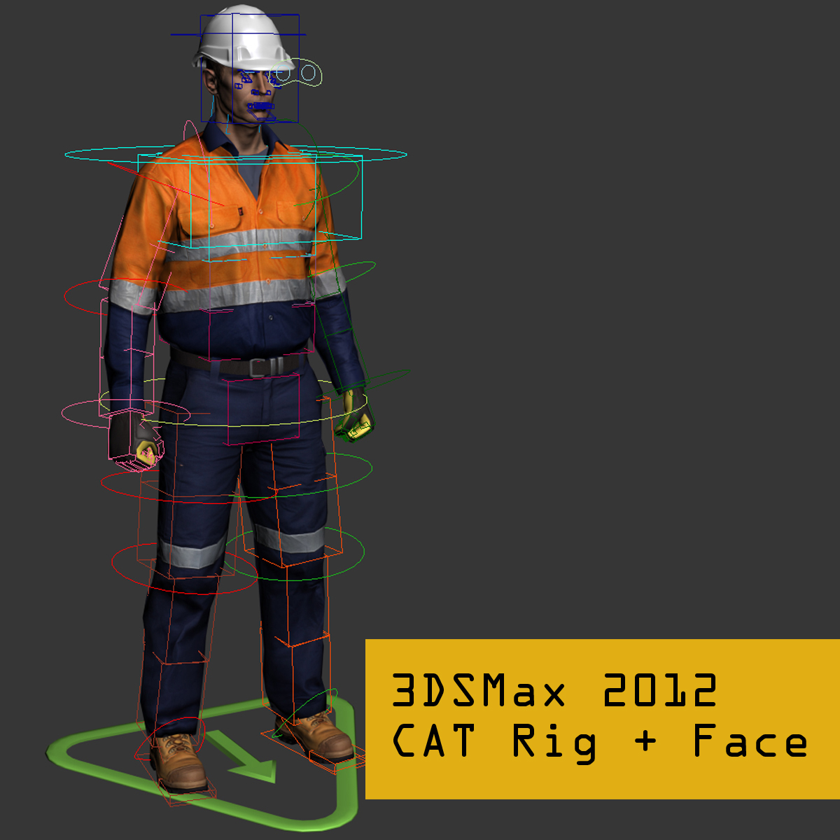 3d safety worker