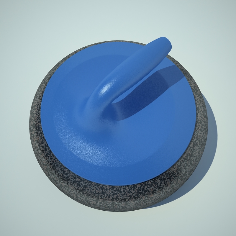 3d curling stone model