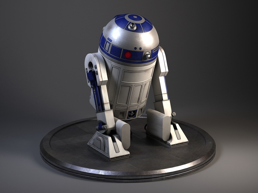 3d model r2d2 rigged