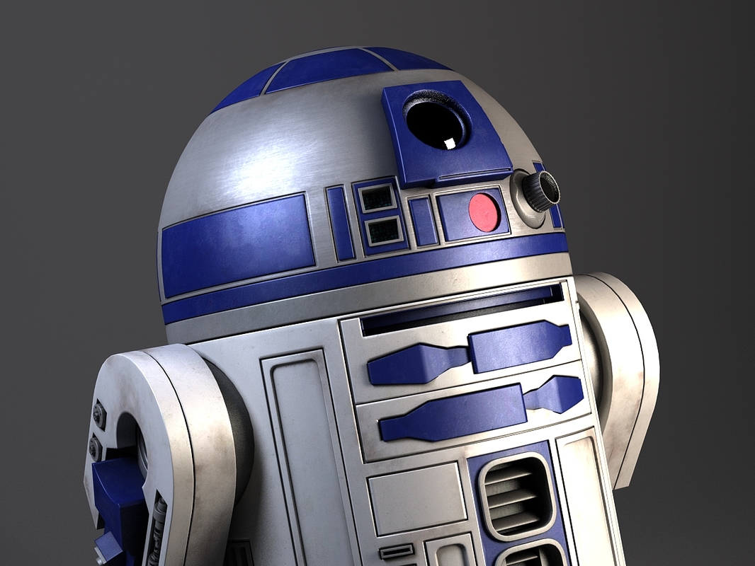 3d model r2d2 rigged