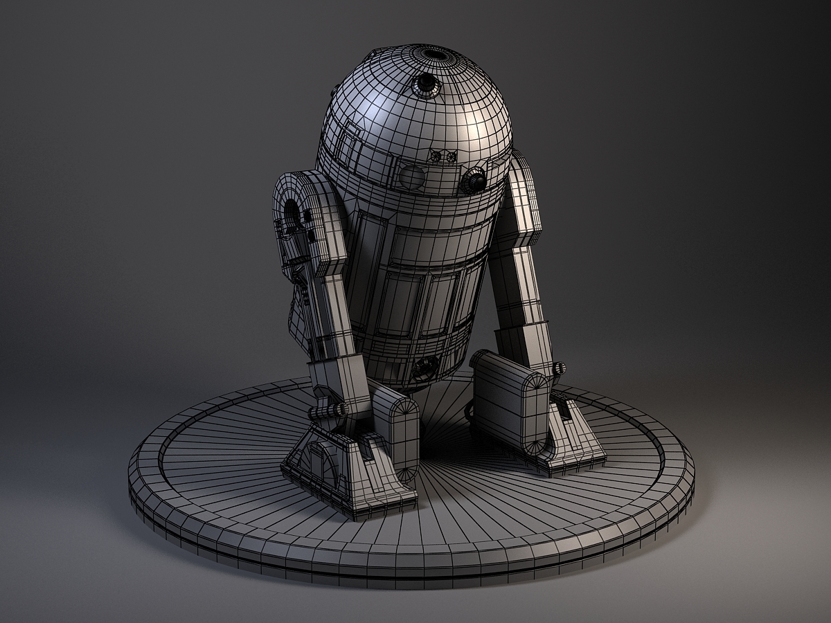 3d model r2d2 rigged