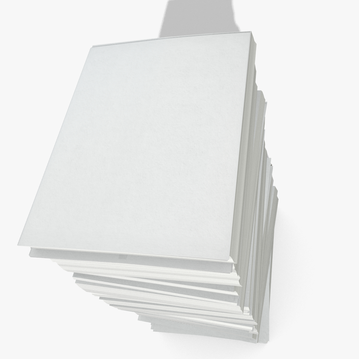 3d stack papers model