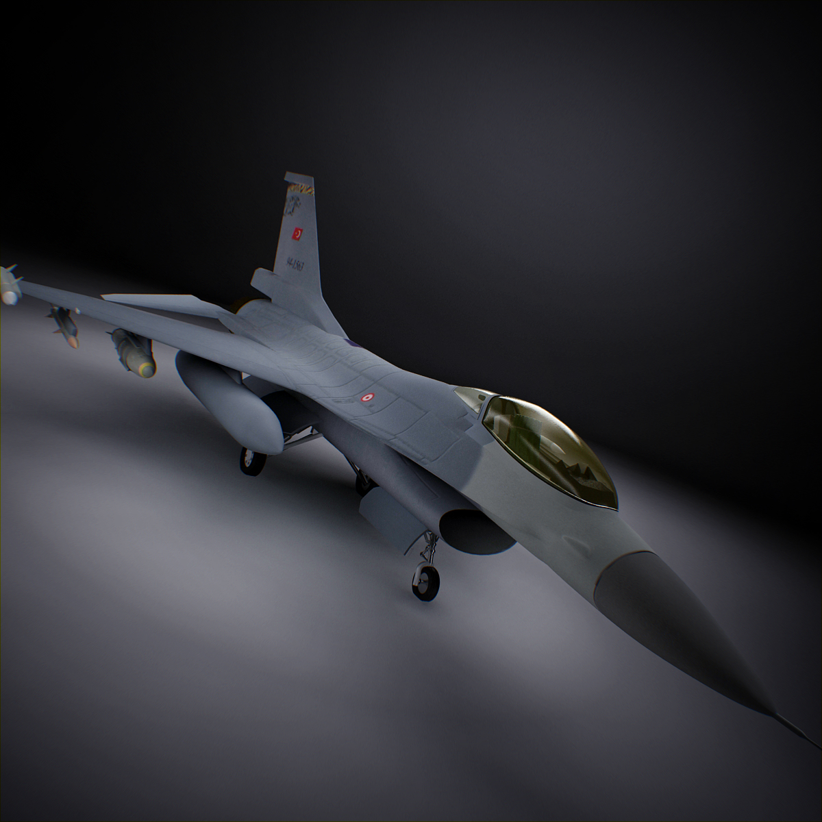 3d martin f 16 fighting falcon model