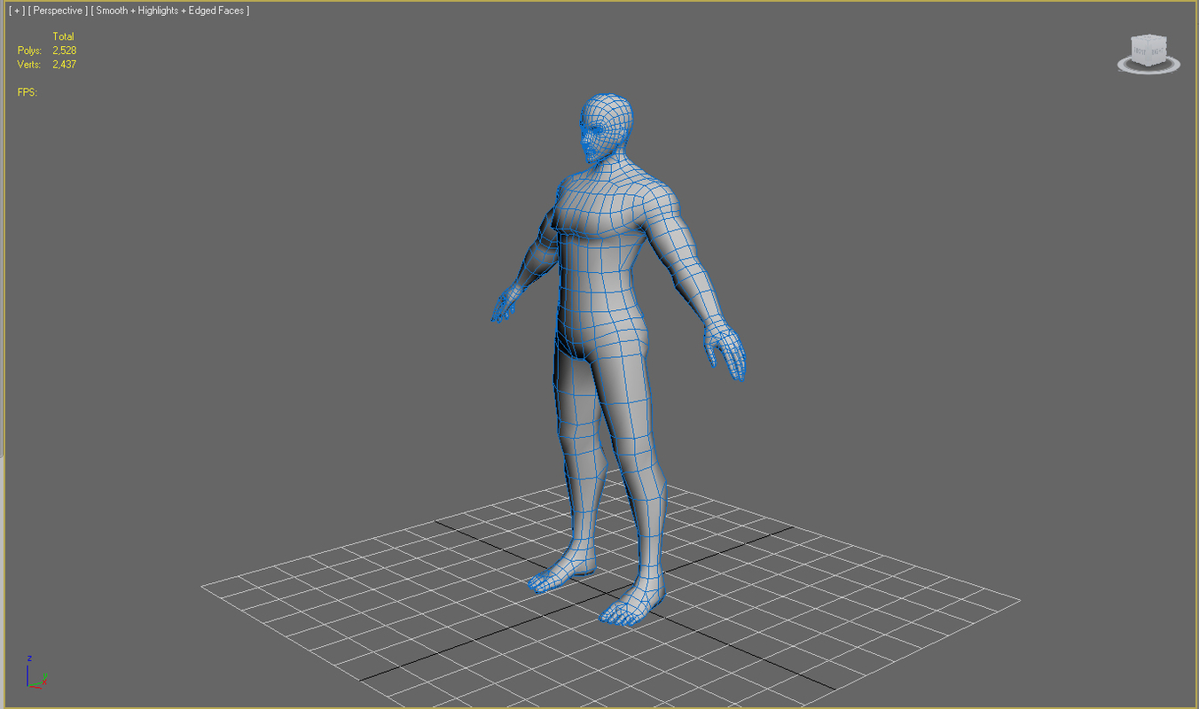 3ds max generic male base mesh