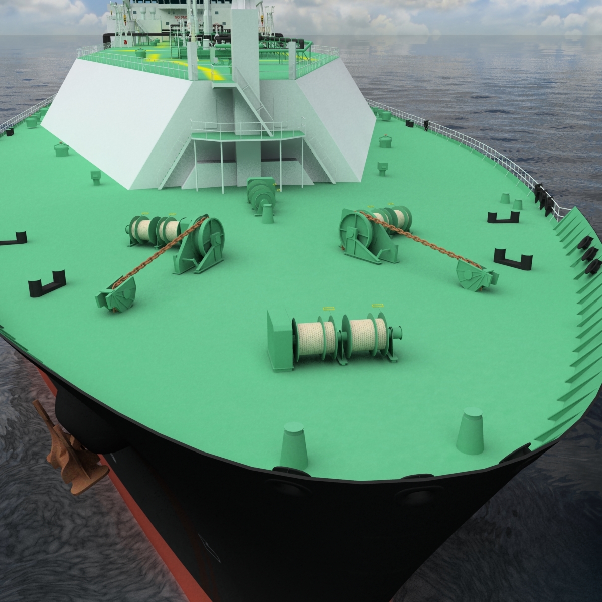 lng tanker ship mitsui 3d max