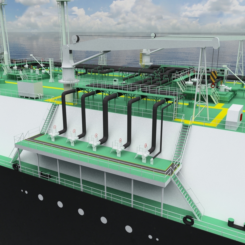 lng tanker ship mitsui 3d max