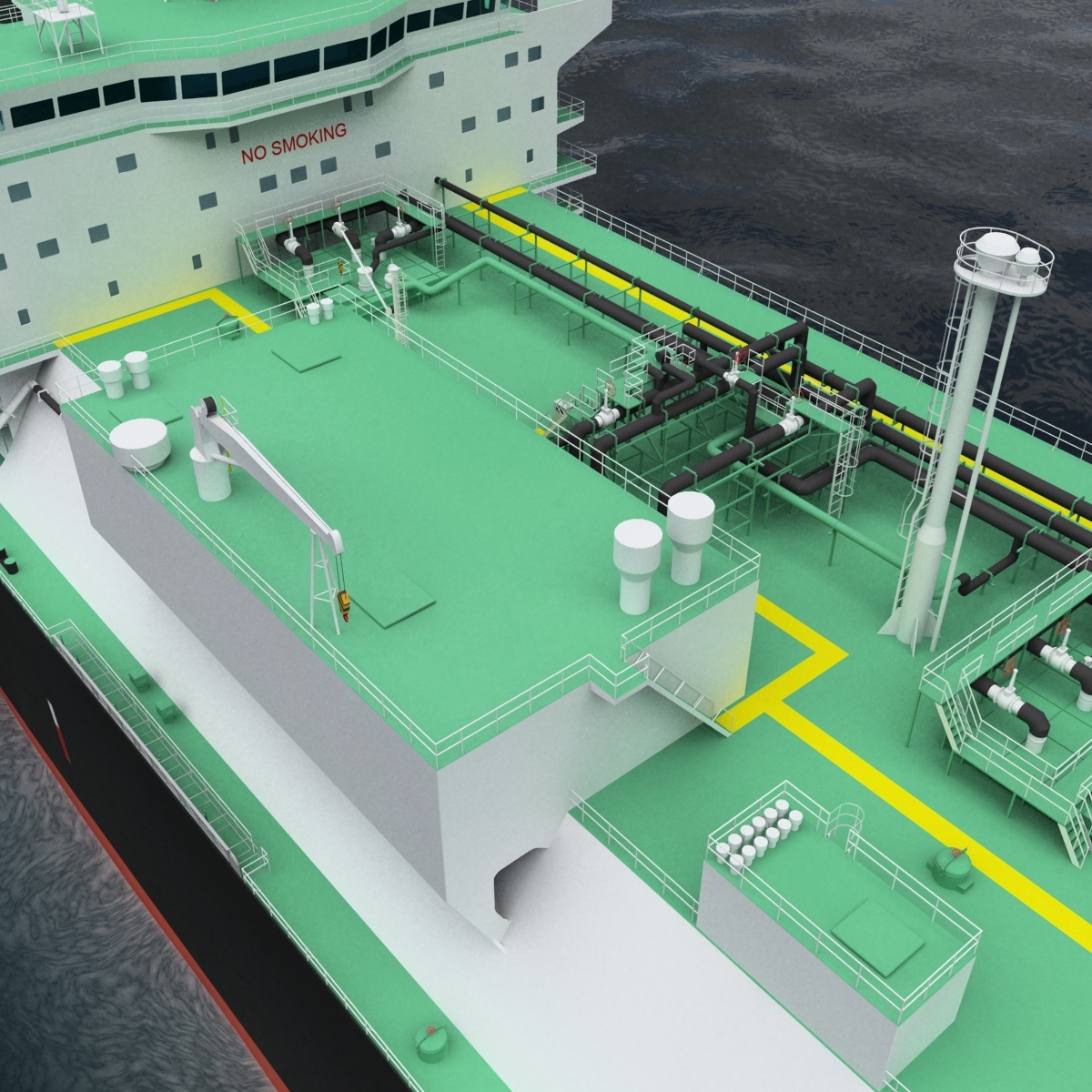 lng tanker ship mitsui 3d max