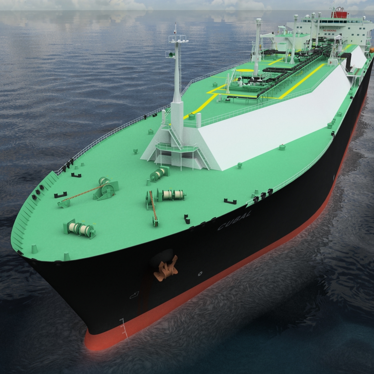 lng tanker ship mitsui 3d max