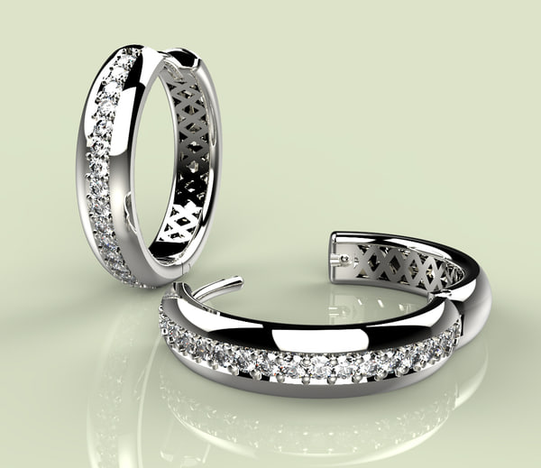 Earrings 3D Models for Download | TurboSquid