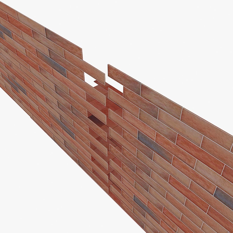 3d model klinker 240x71x14 eisenrost
