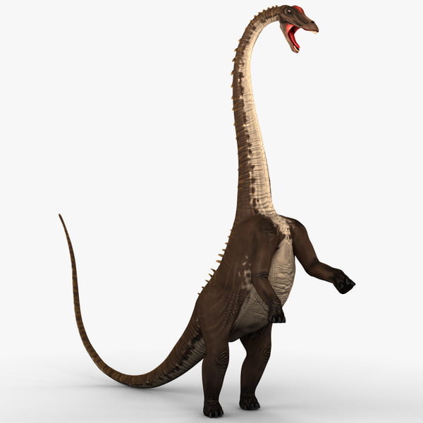 3d model diplodocus pose 2