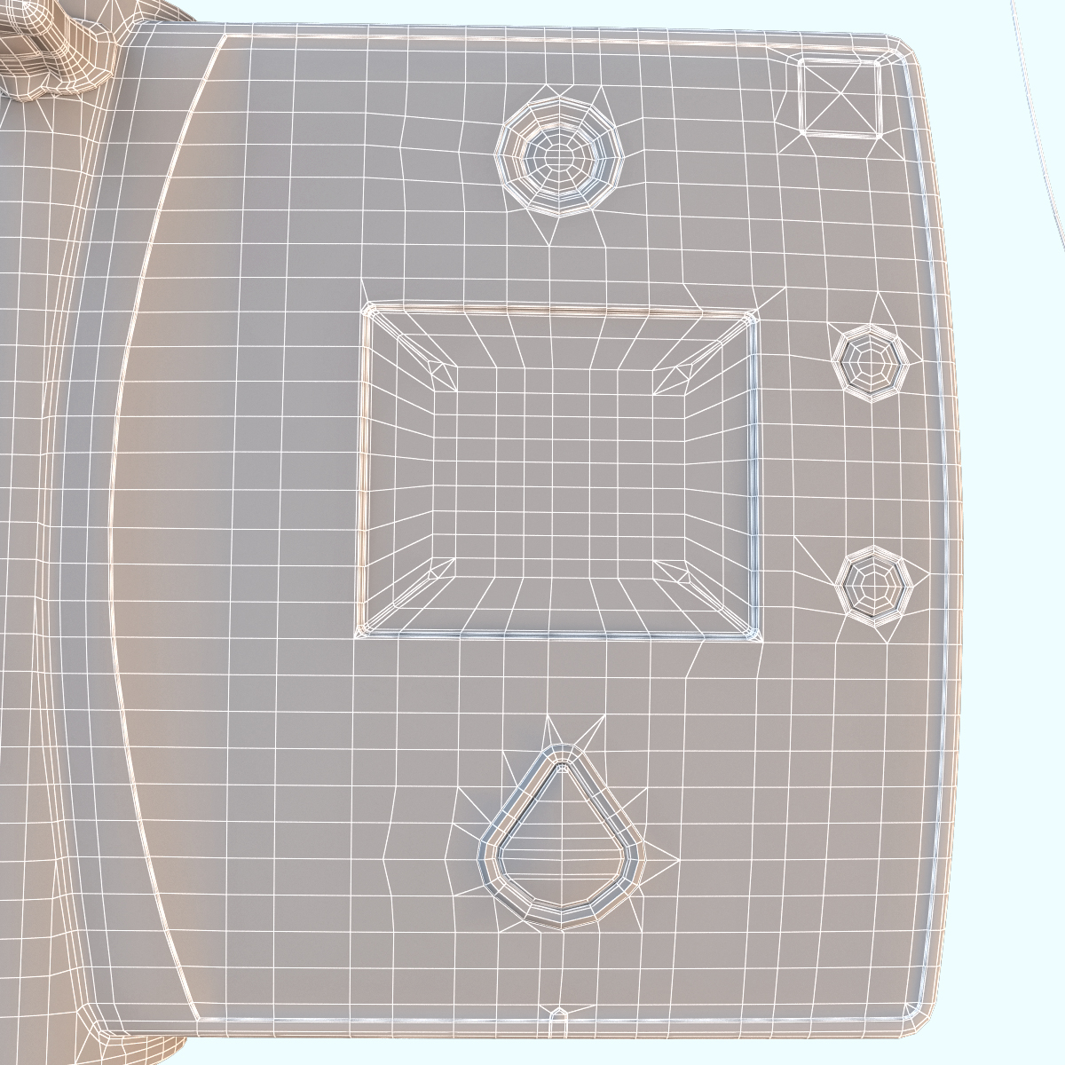 3d portable defibrillator model