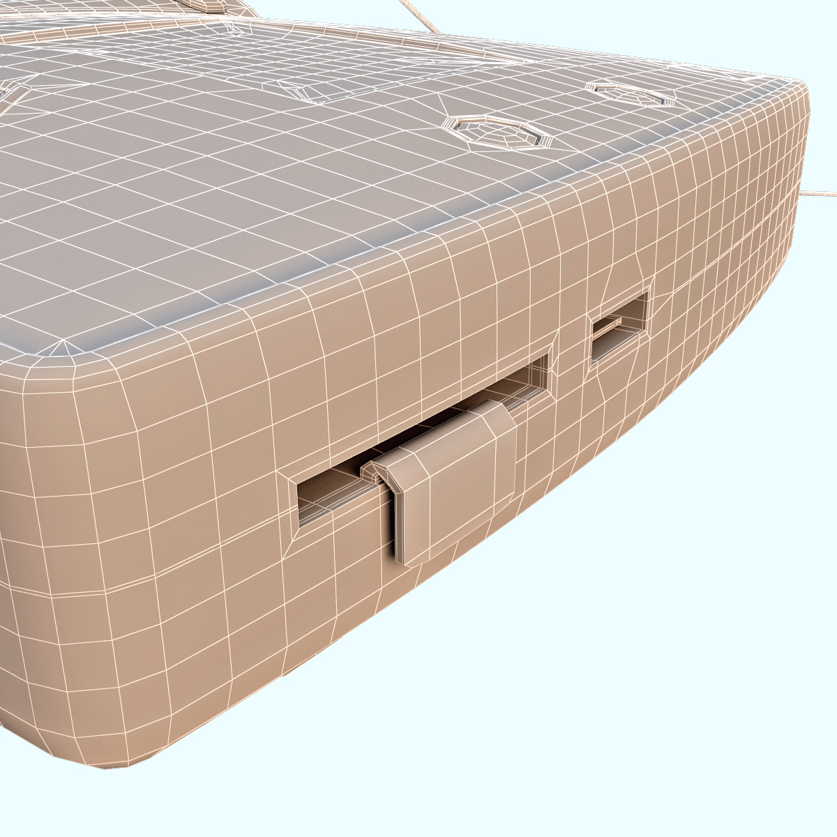 3d portable defibrillator model