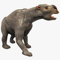 extinct diprotodon 3d model