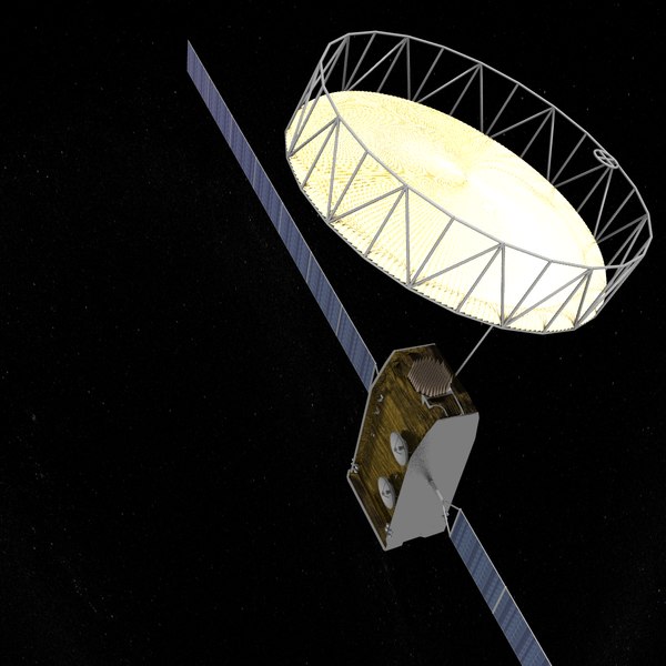 3d model inmarsat-4 communications satellites