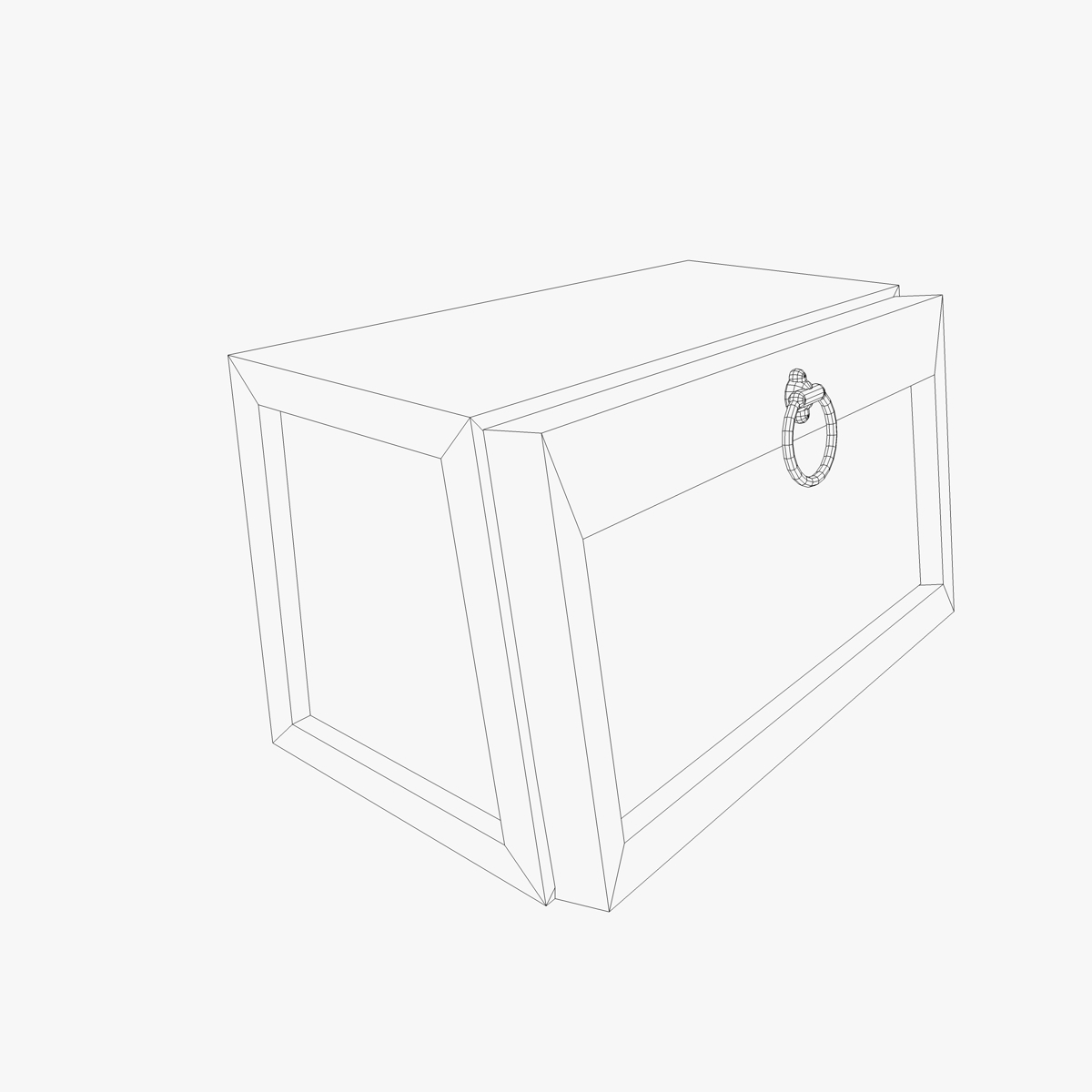 3d chicken wire box model