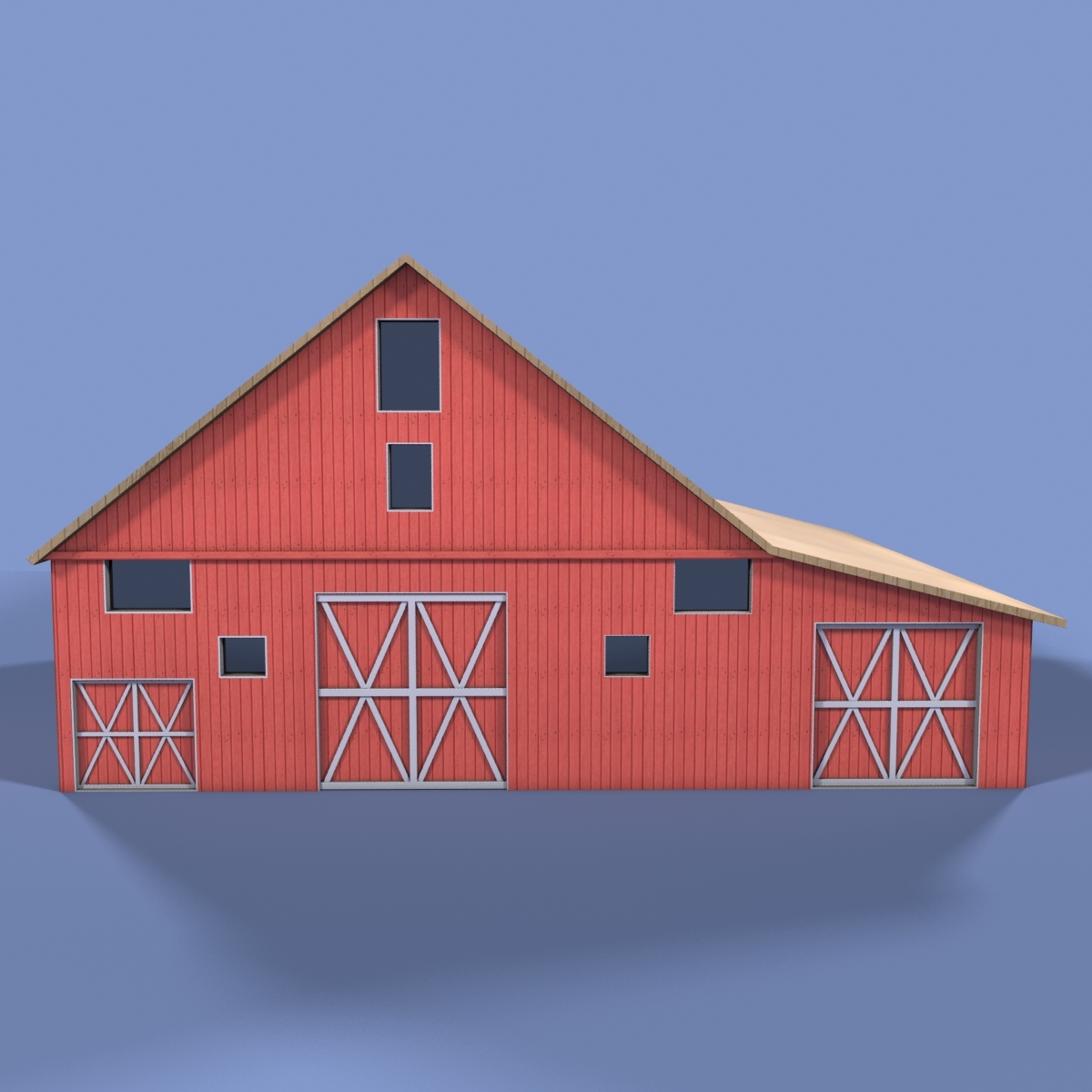 3d model farm house