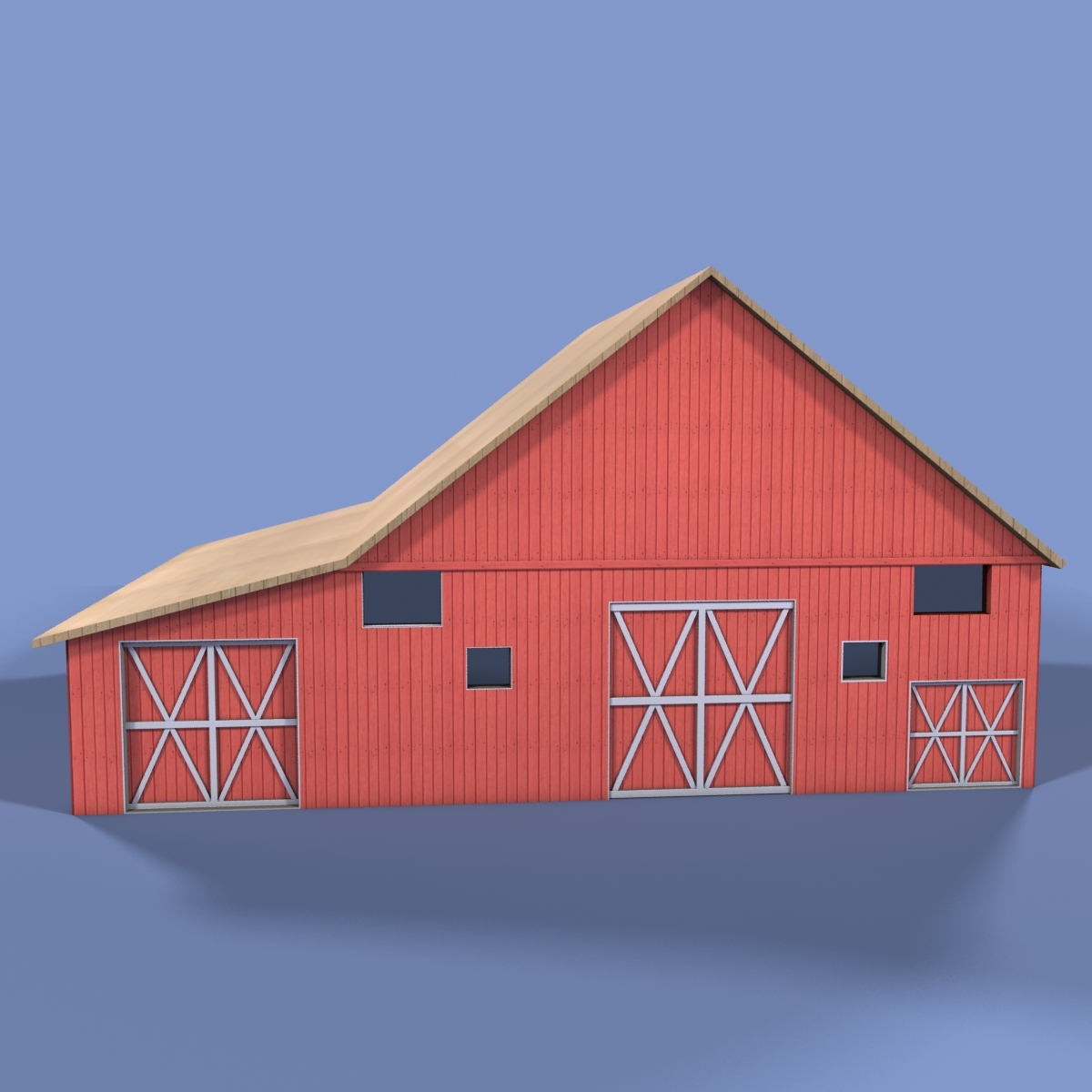 3d model farm house