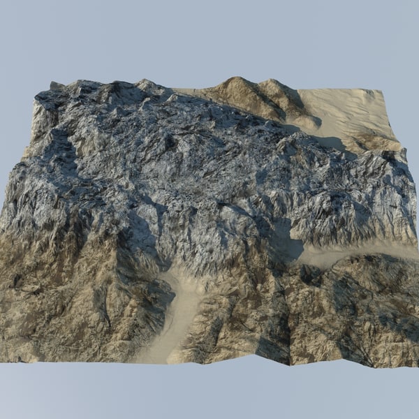 3d model terrain realistic
