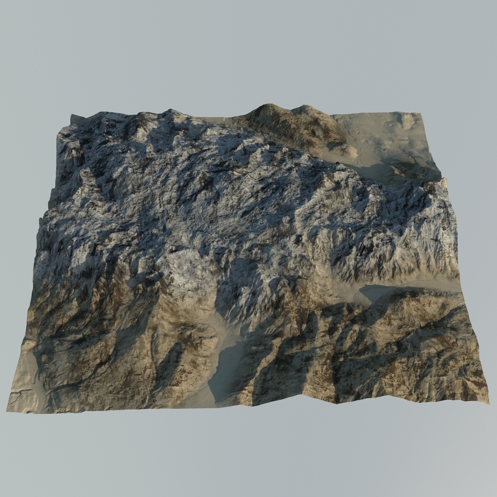 3d model terrain realistic