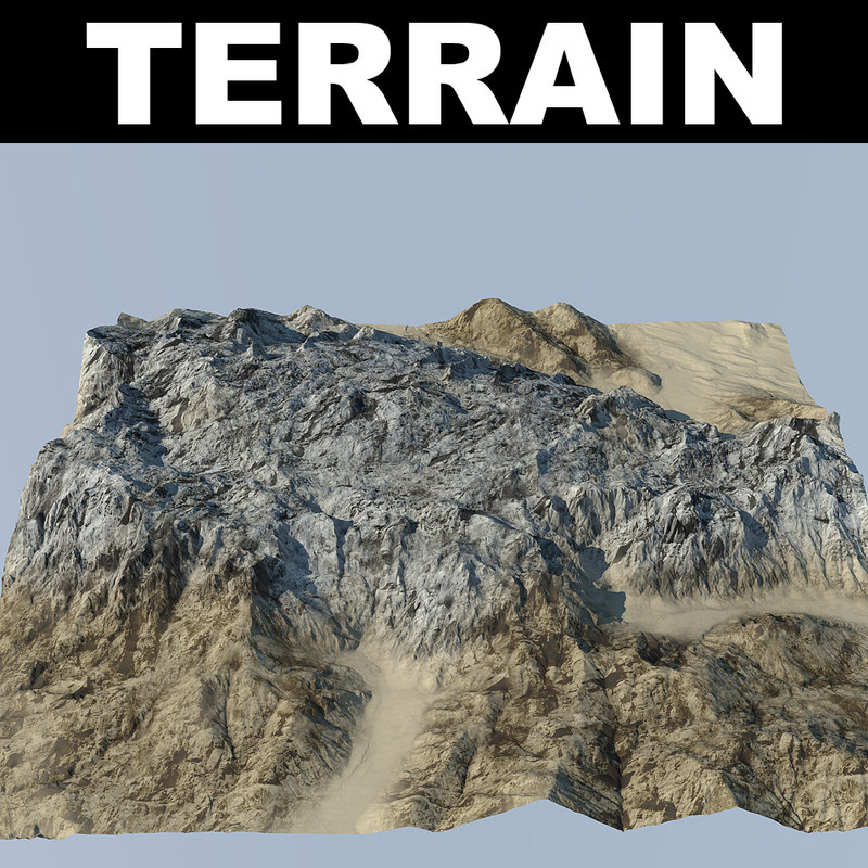 3d model terrain realistic