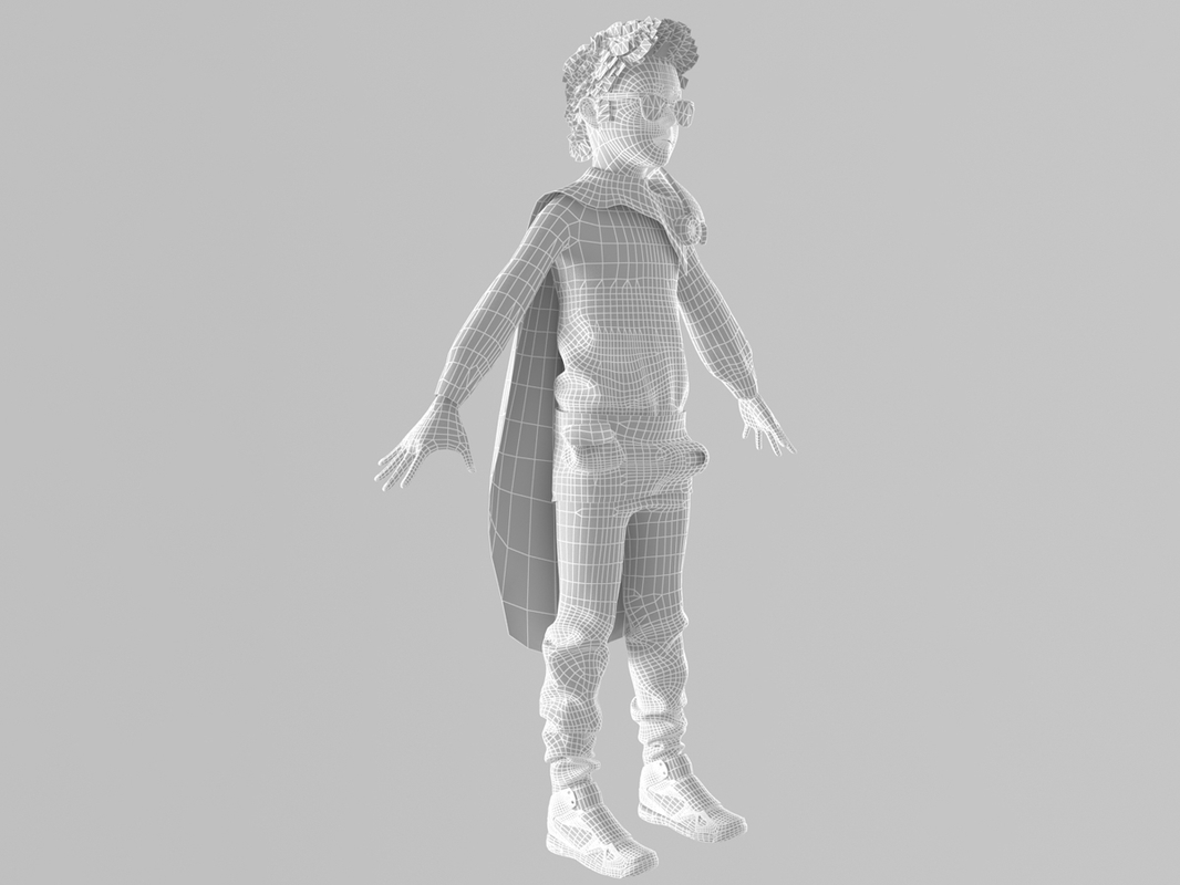 boys kids male 3d max