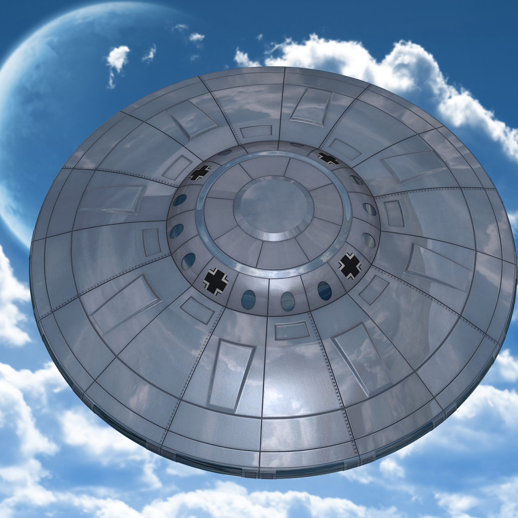 nazi ufo 3d model