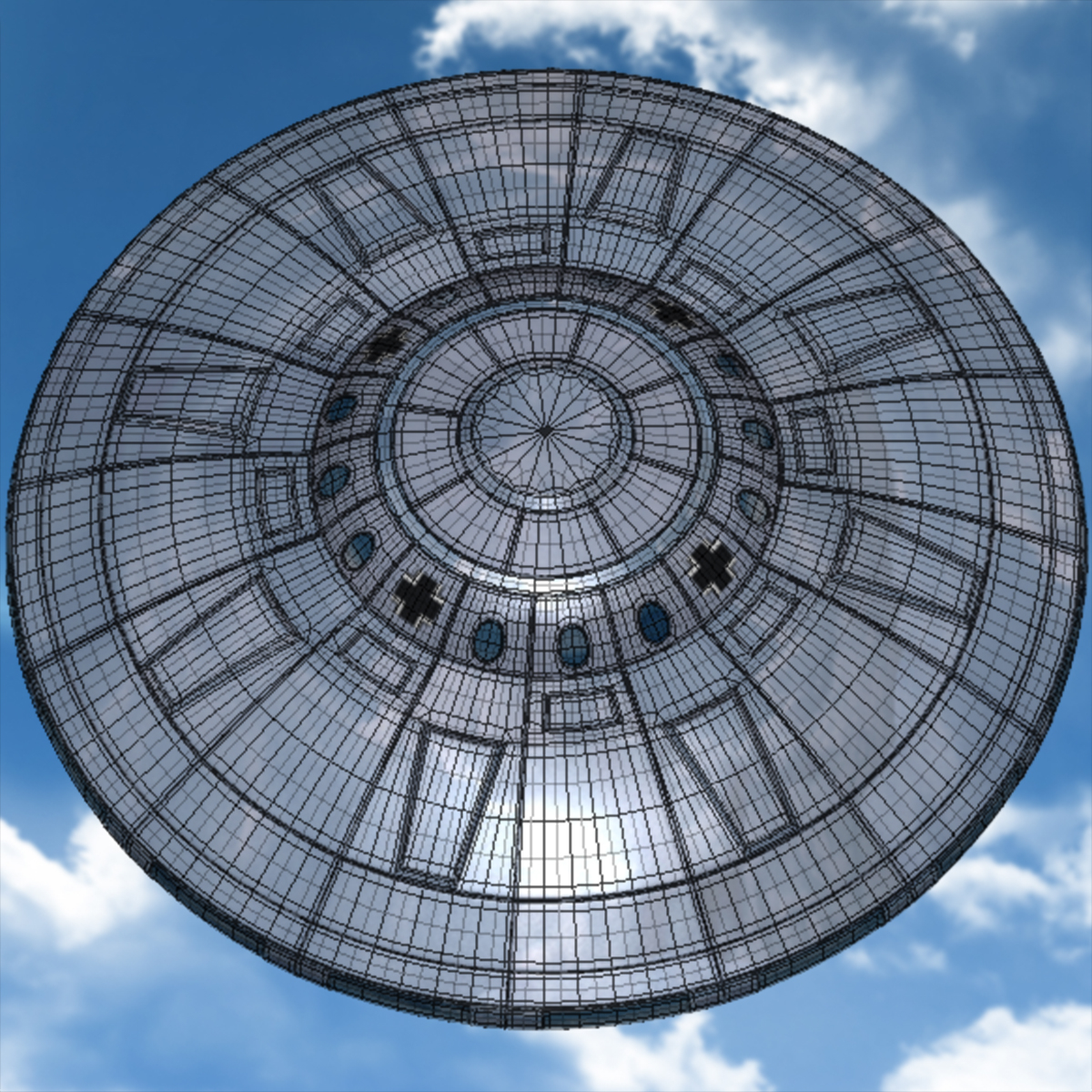 nazi ufo 3d model