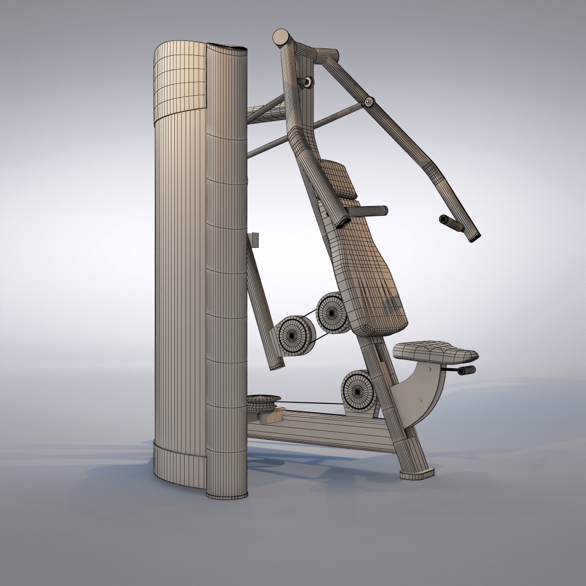 pull machine 3d model