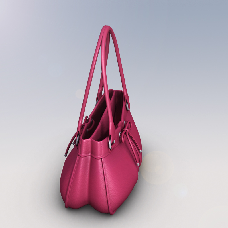 ladies hand bag 3d model