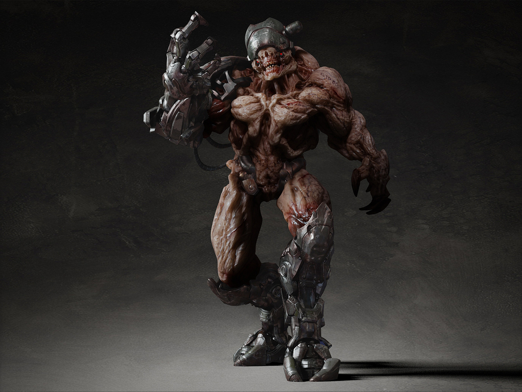 creature cyber 3d model