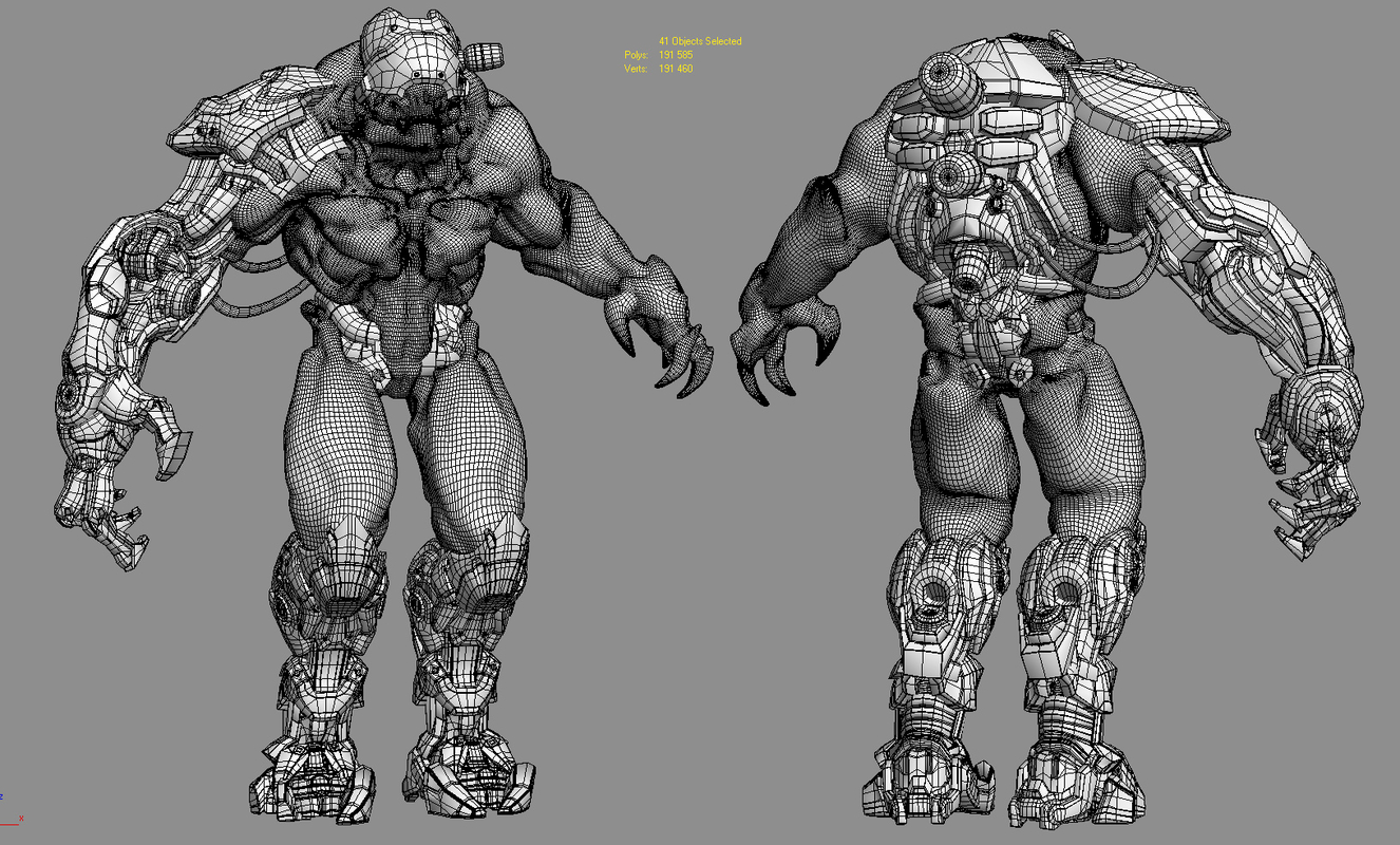 creature cyber 3d model