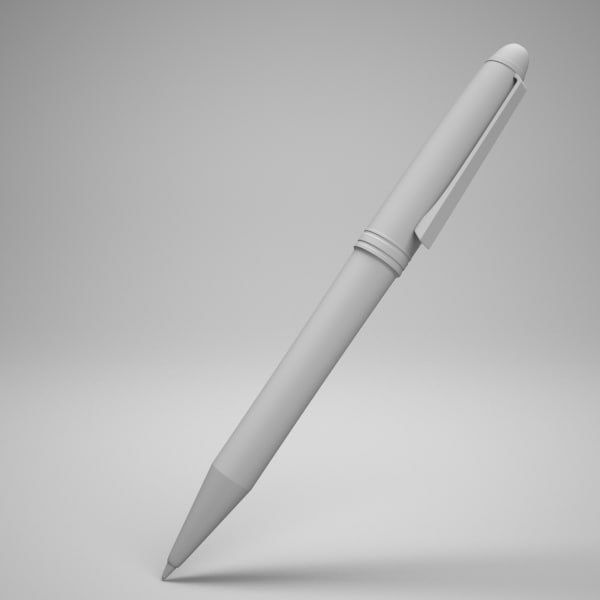 pen gold details 3d model