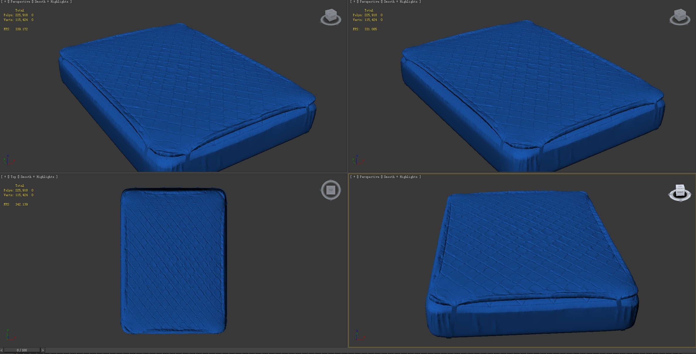 3d model mattress