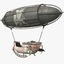 pirate dirigible 3d model
