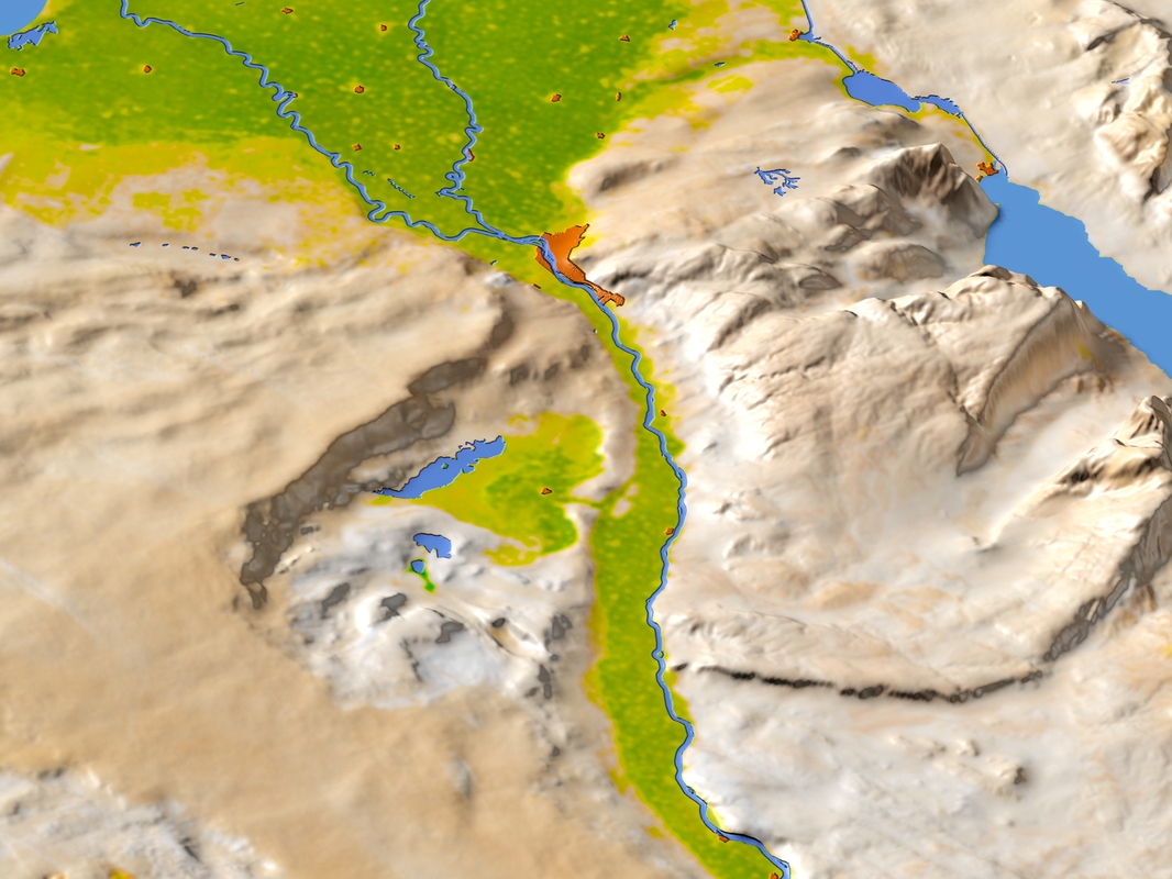 egypt resolution relief maps 3d max