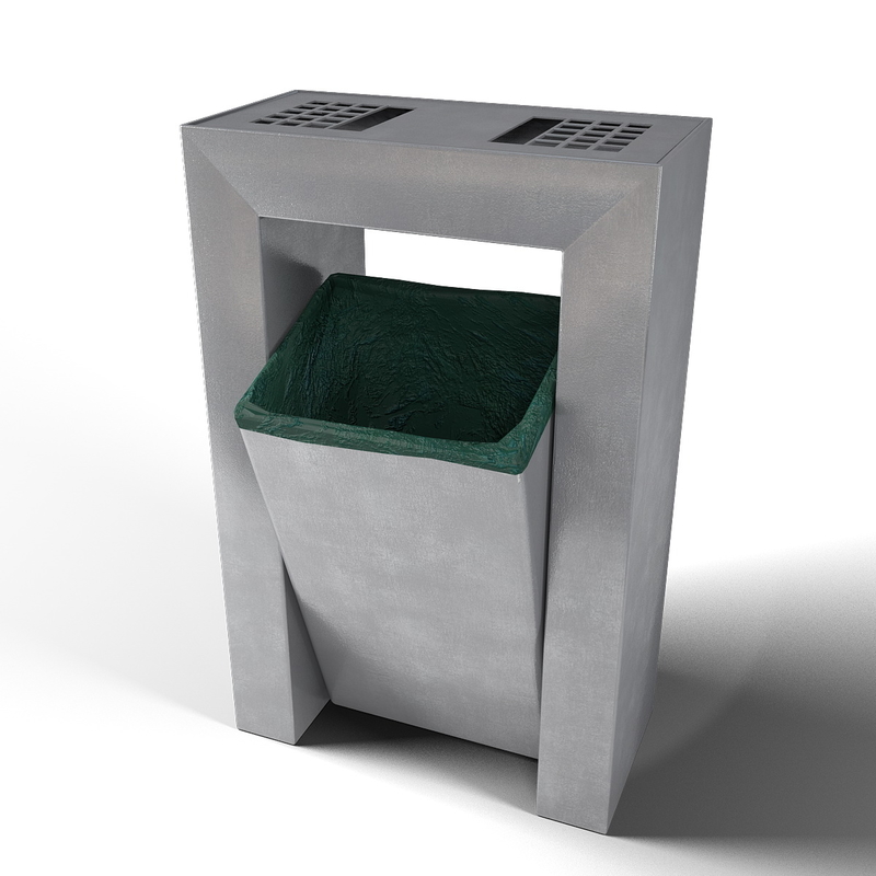 3d model dustbin 04 bin
