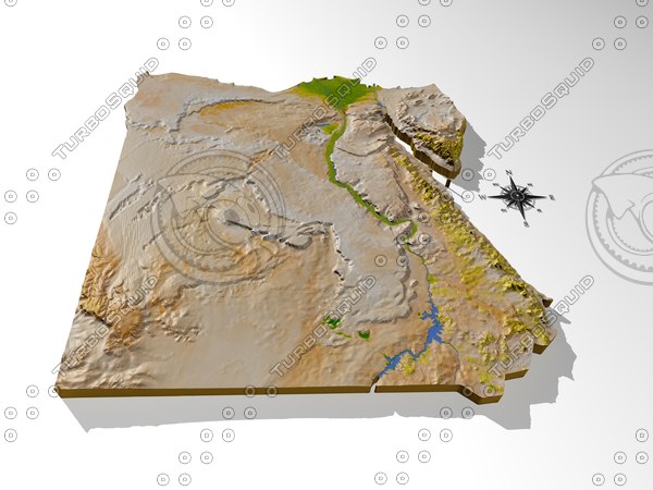 egypt resolution relief maps 3d max