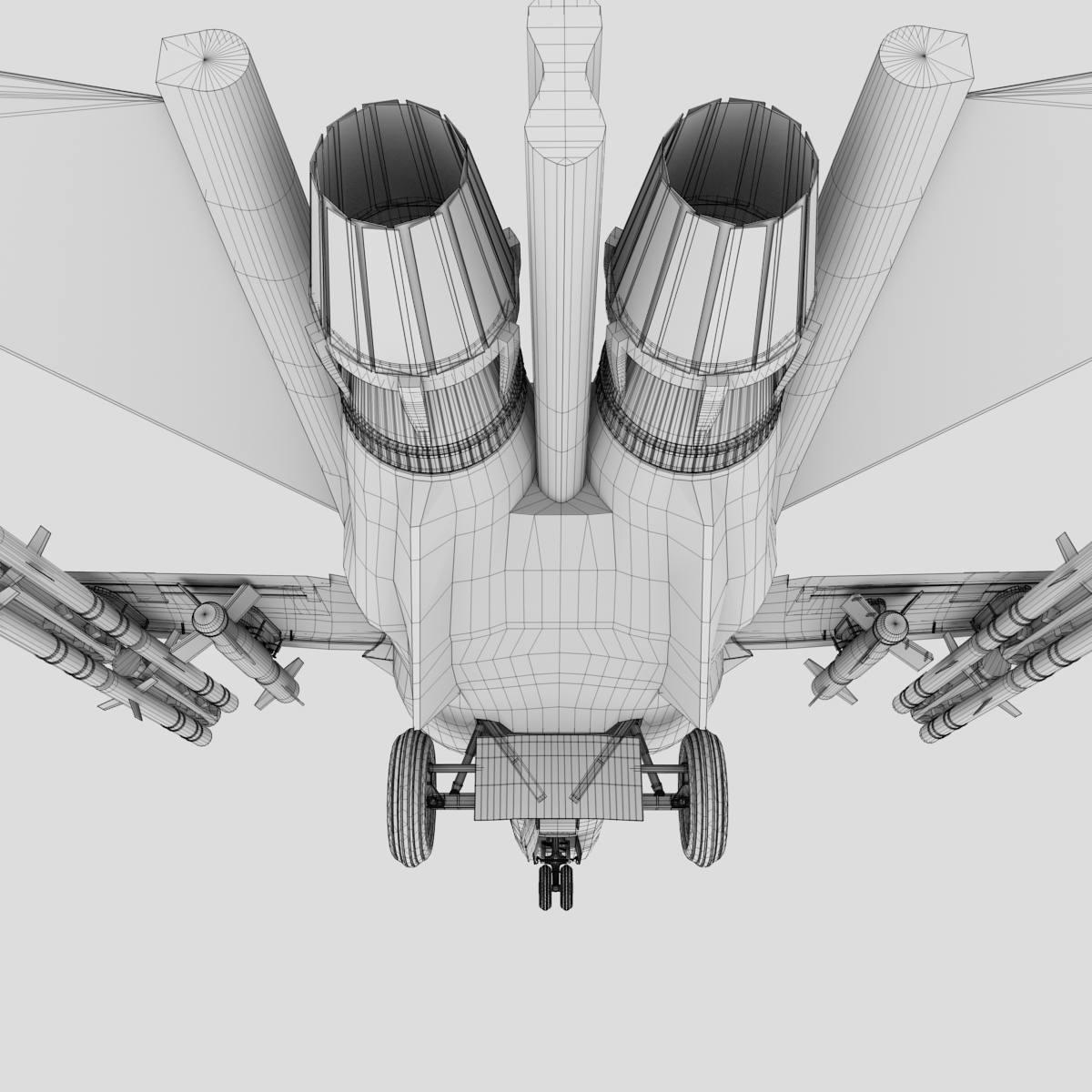 3d model f-111 bomber plane