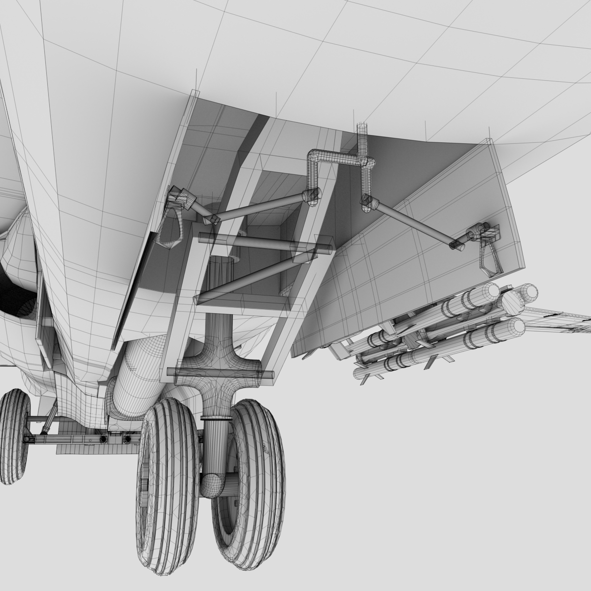 3d model f-111 bomber plane