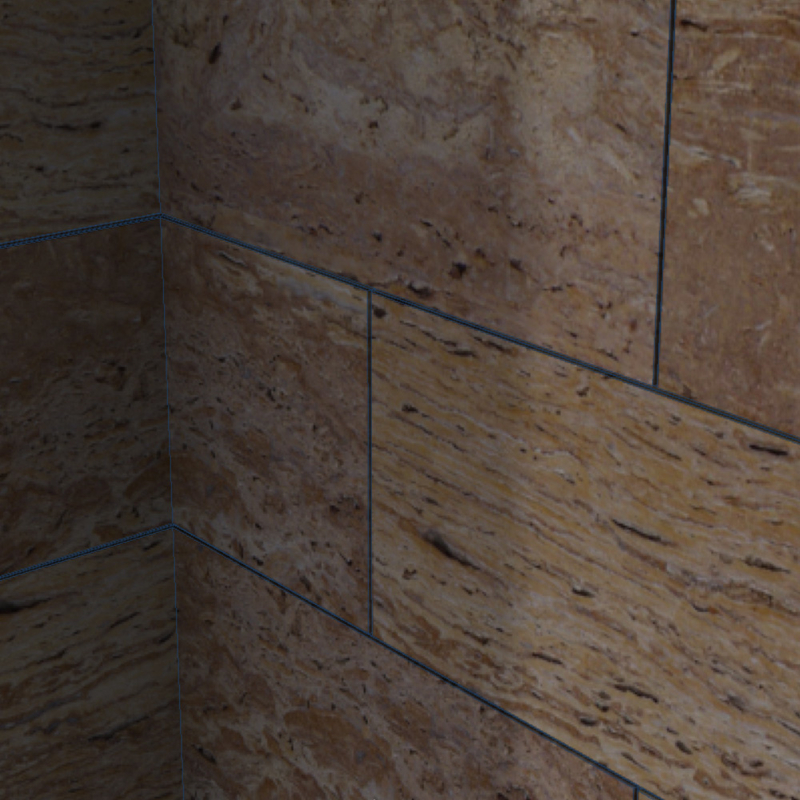 3d model of marble walls