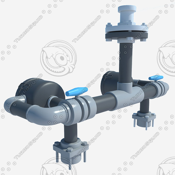 pipe pipeline 3d model