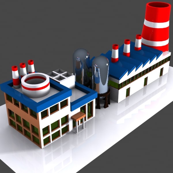 car factory 3d model