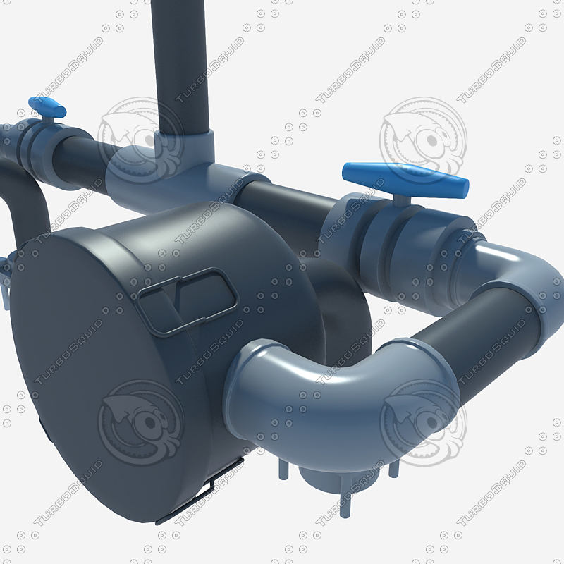 pipe pipeline 3d model