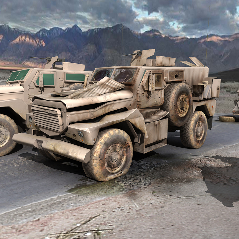 intact destroyed apc pack 3d 3ds