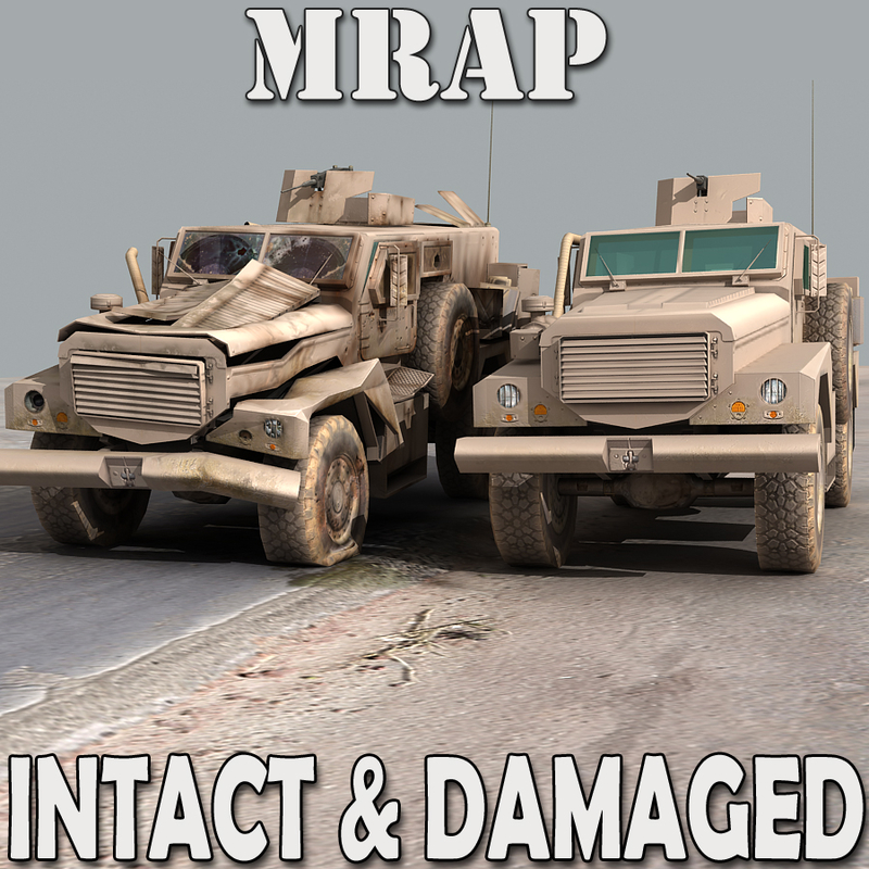 intact destroyed apc pack 3d 3ds