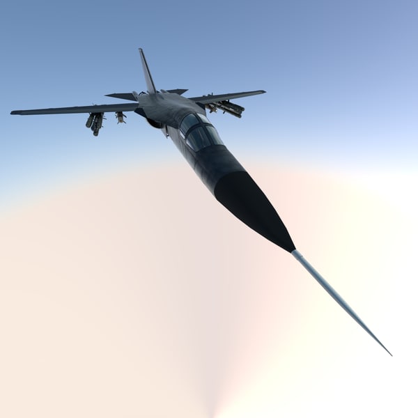 3d model f-111 bomber plane