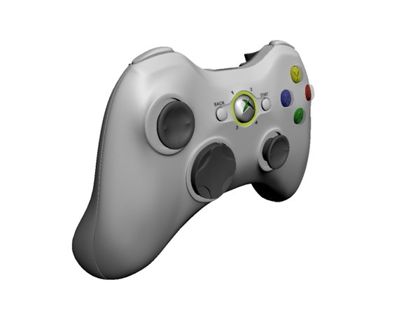 xbox 360 controller 3d model