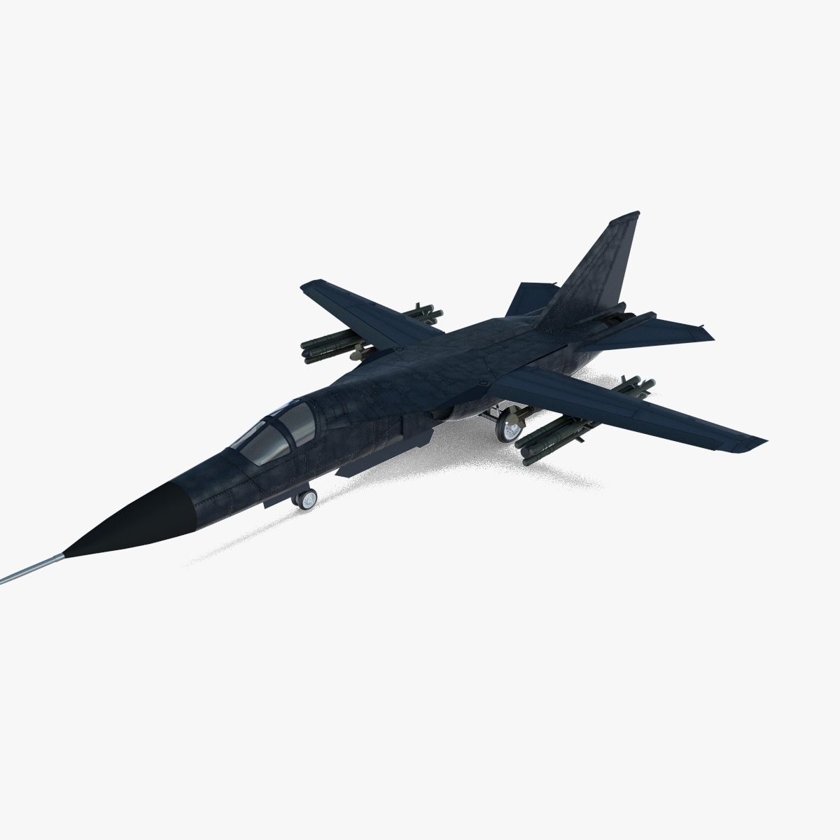 3d model f-111 bomber plane